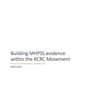 MHPSS evidence building - MHPSS Hub